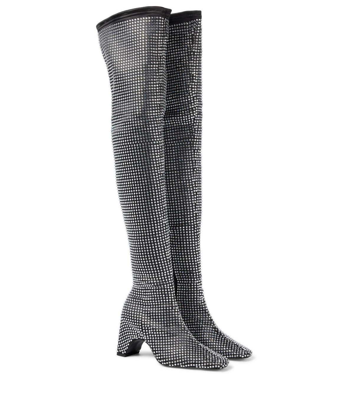 Coperni Embellished over-the-knee boots Coperni