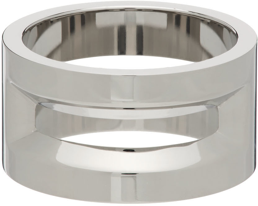 Hugo Silver Stainless Steel Ring Hugo Boss