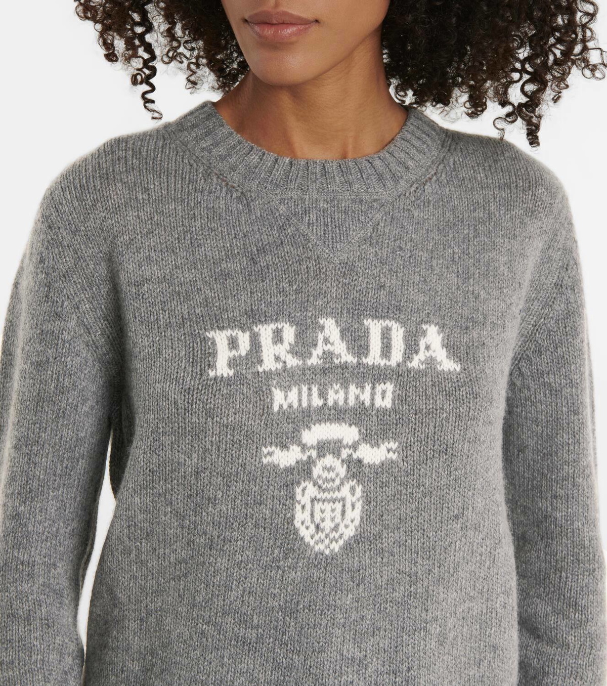 Prada Logo wool and cashmere sweater Prada