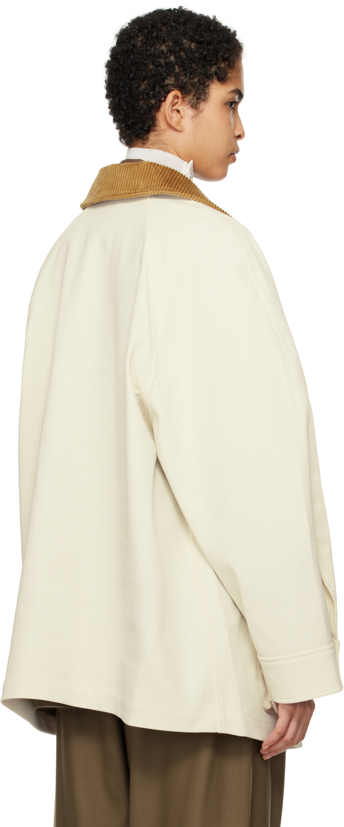 Cordera Off-White Short Trench Coat CORDERA