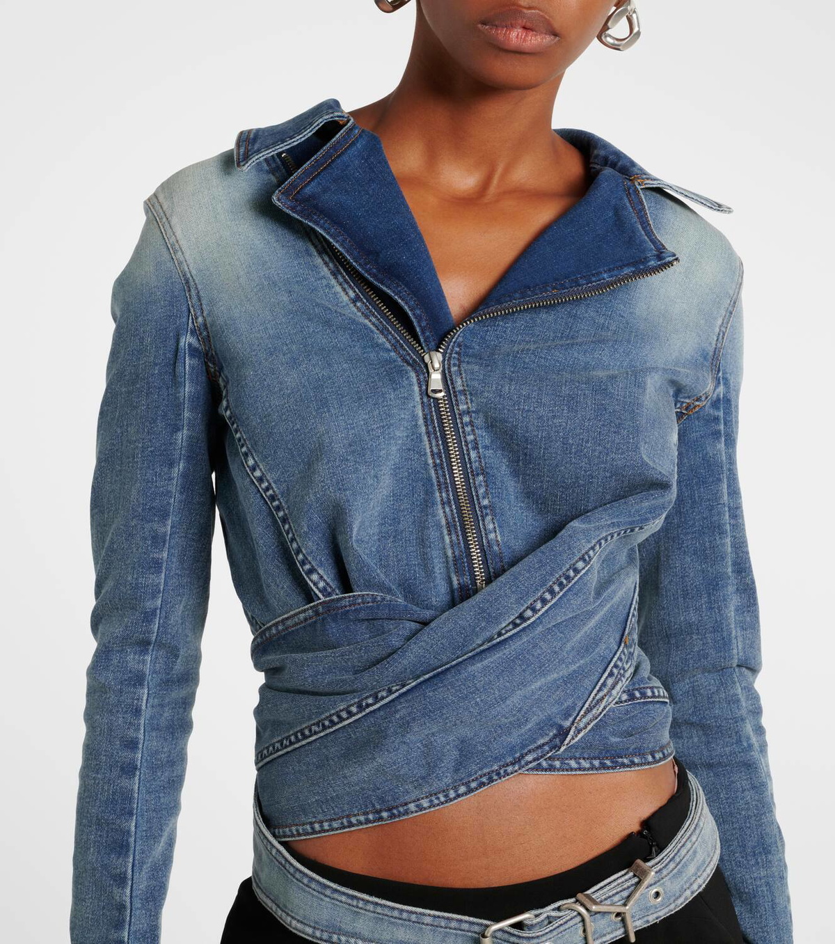 Y/Project Denim wrap jacket Y/Project