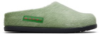 Marni Kids Green Fussbett Slip-on Loafers Marni