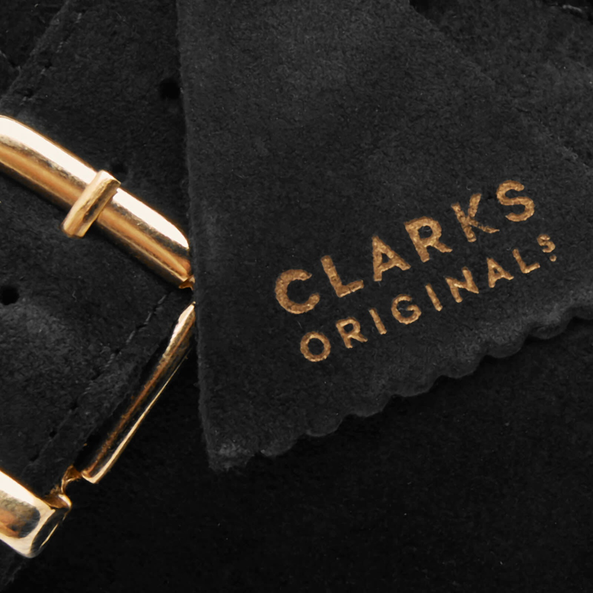 Clarks Originals Men's Desert Trek Mule in Black Suede Clarks Originals