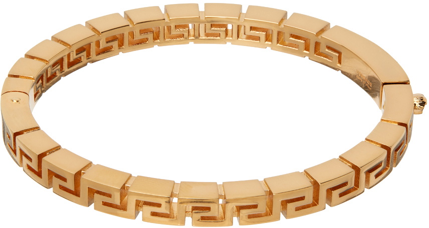 Versace Gold Greca Bangle Bracelet Versace