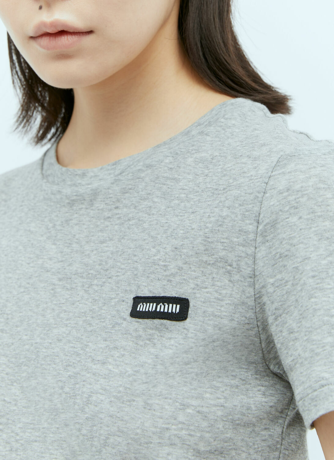 Miu Miu Logo Patch T-Shirt Miu Miu