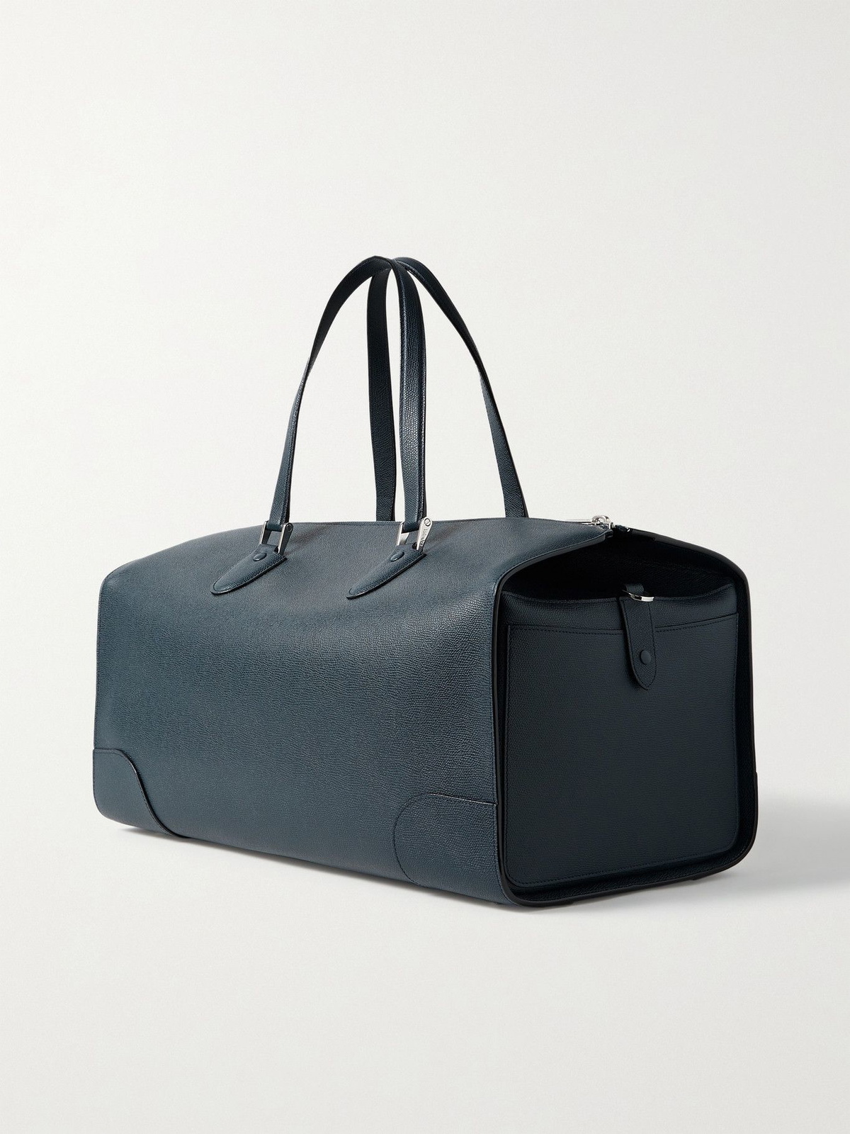 VALEXTRA - Boston Pebble-Grain Leather Duffle Bag Valextra