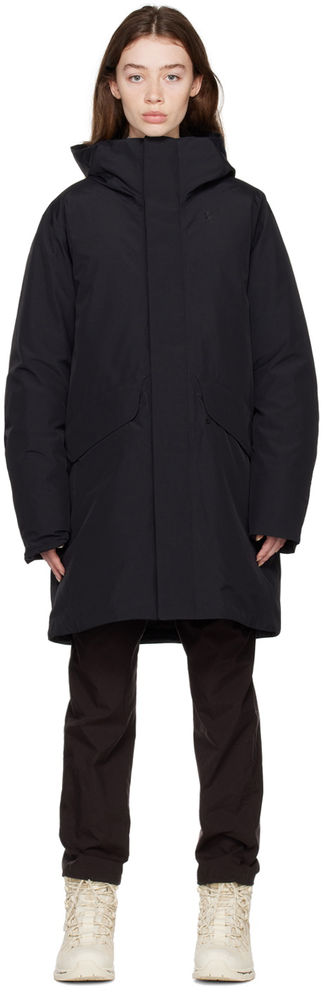 Goldwin Black Hooded Down Coat Goldwin