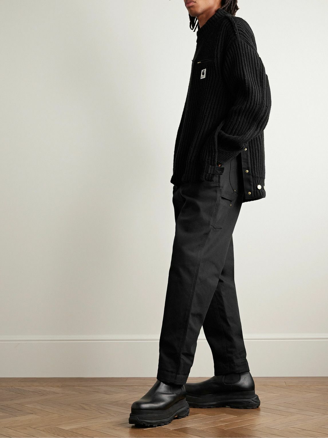 Sacai - Carhartt WIP Detroit Ribbed Wool and Nylon-Blend Sacai - Carhartt WIP Detroit Ribbed Wool and Nylon-Blend