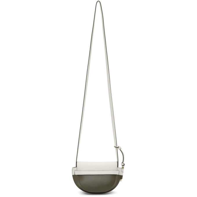 Loewe Green and White Mini Gate Colorblock Bag Loewe