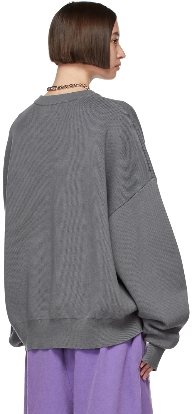 drew house SSENSE Exclusive Gray Painted Mascot Sweater drew house