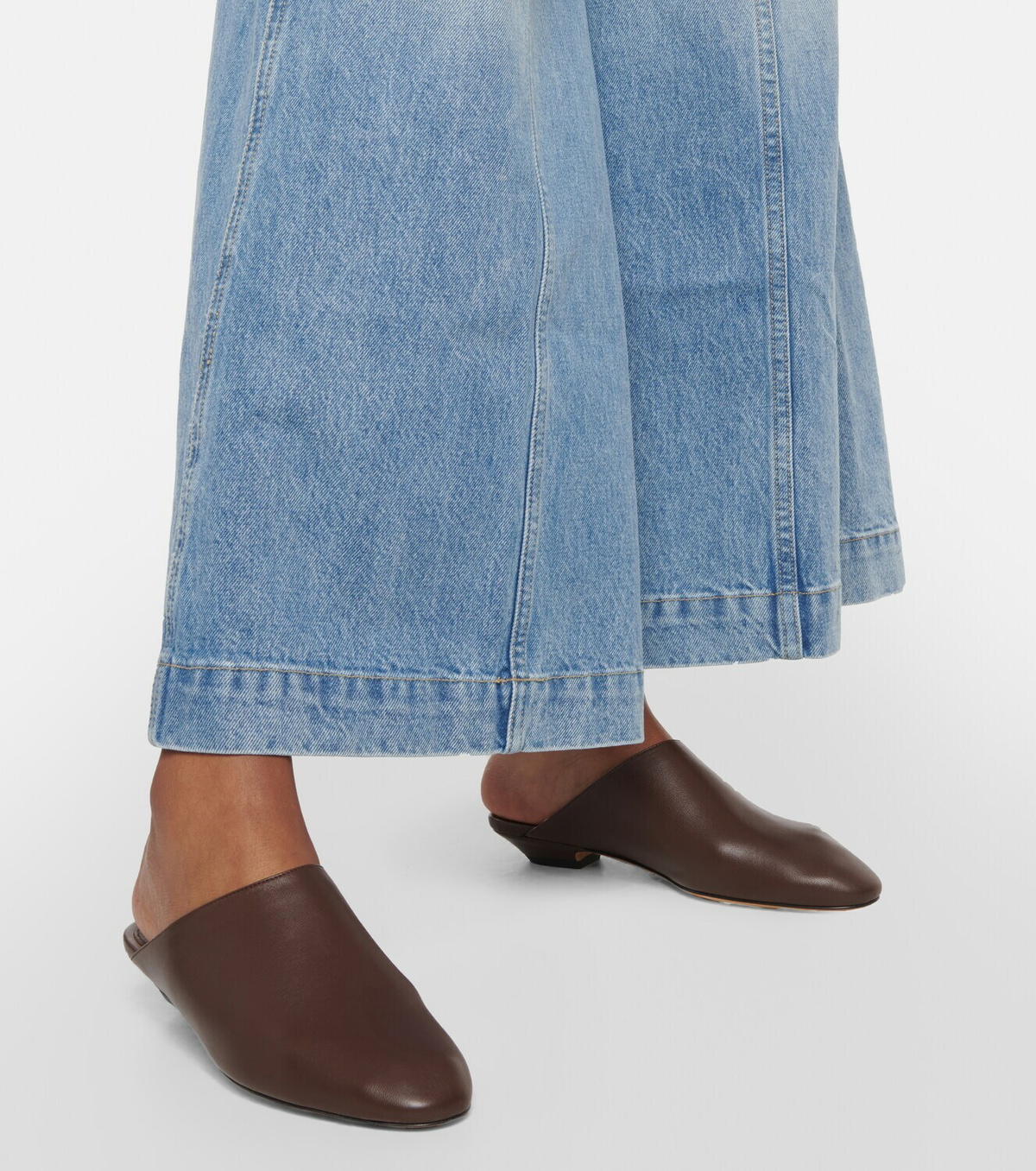Khaite Otto leather mules Khaite