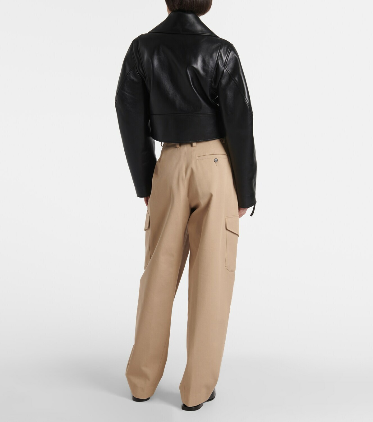 Givenchy Cocoon cropped leather biker jacket Givenchy
