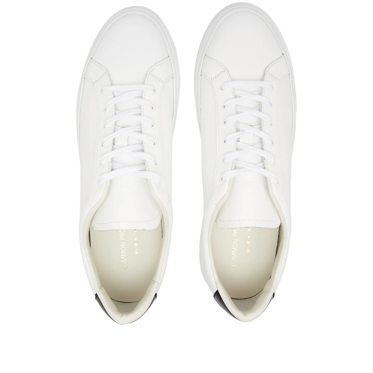Common Projects Men's Retro Classic Low Sneakers in White/Black Common ...