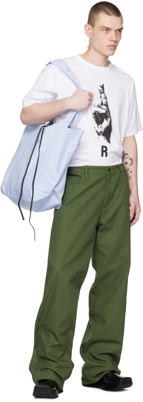Raf Simons Blue Pocket Tote Raf Simons