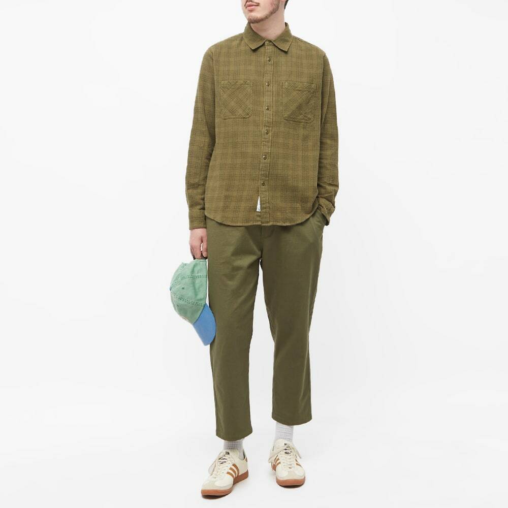 Adsum Men's No Flap Flannel Workshirt in Moss Adsum