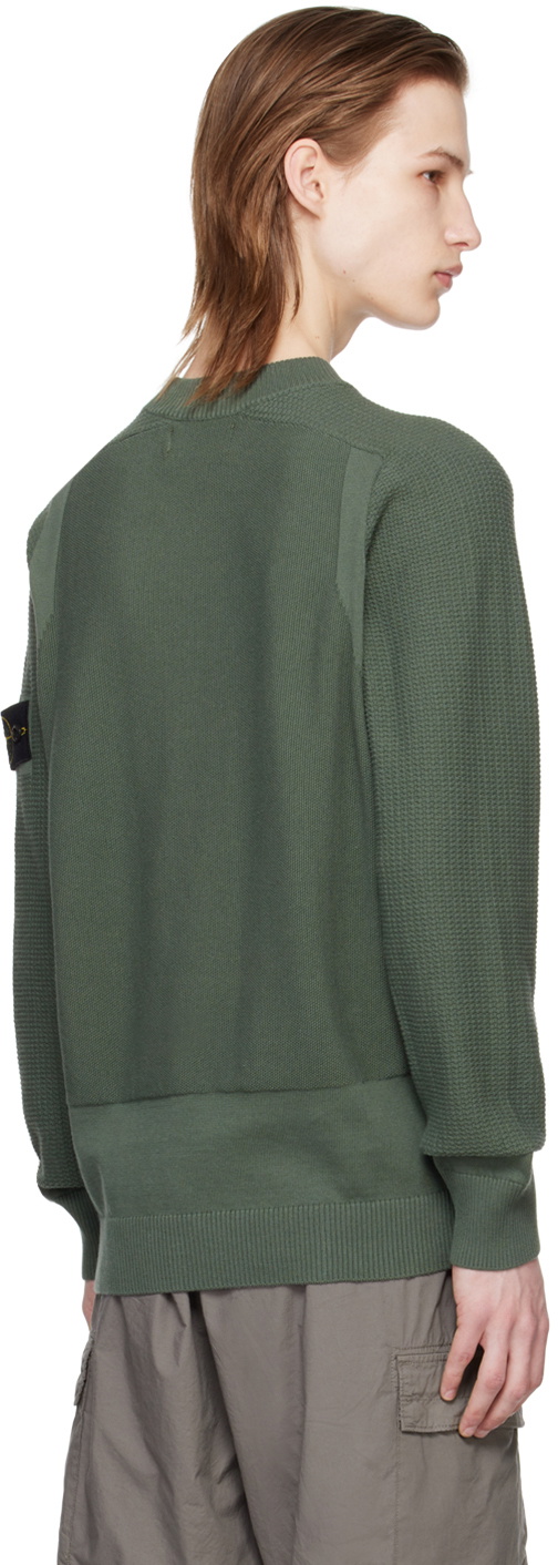 Stone Island Khaki Patch Sweater Stone Island