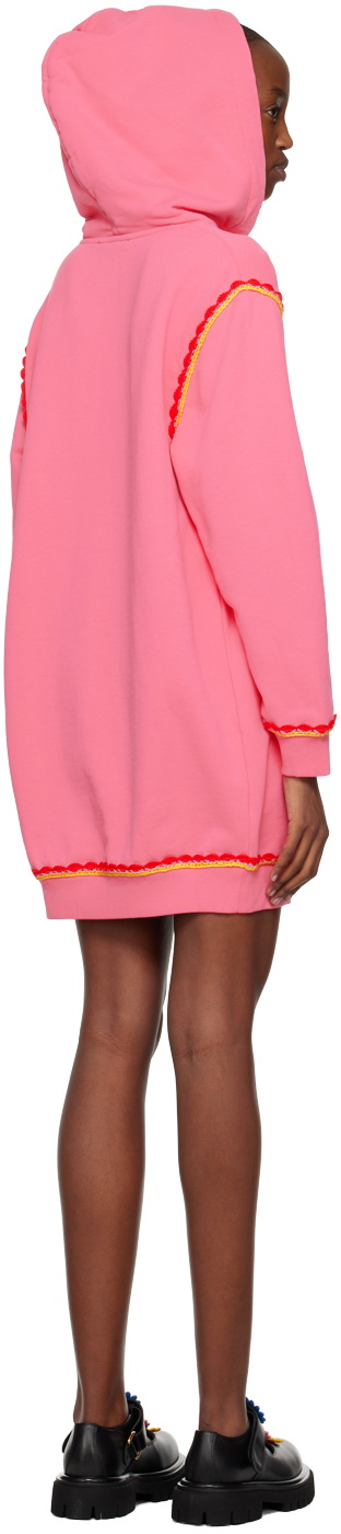 Moschino Pink Embroidered Minidress Moschino