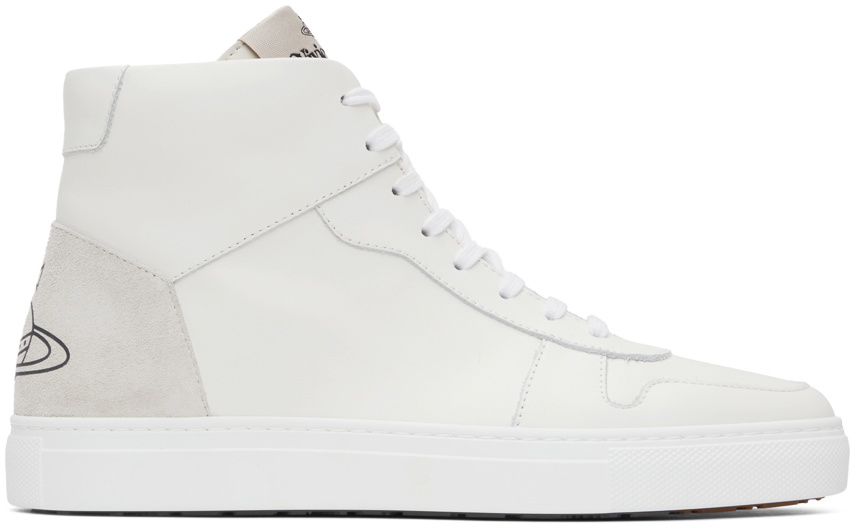 Vivienne Westwood White Apollo High-Top Sneakers Vivienne Westwood
