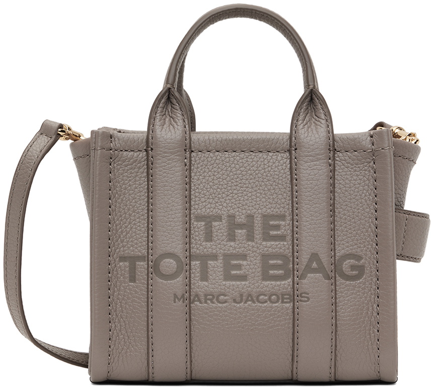 Marc Jacobs Gray 'The Leather Crossbody' Tote Marc Jacobs