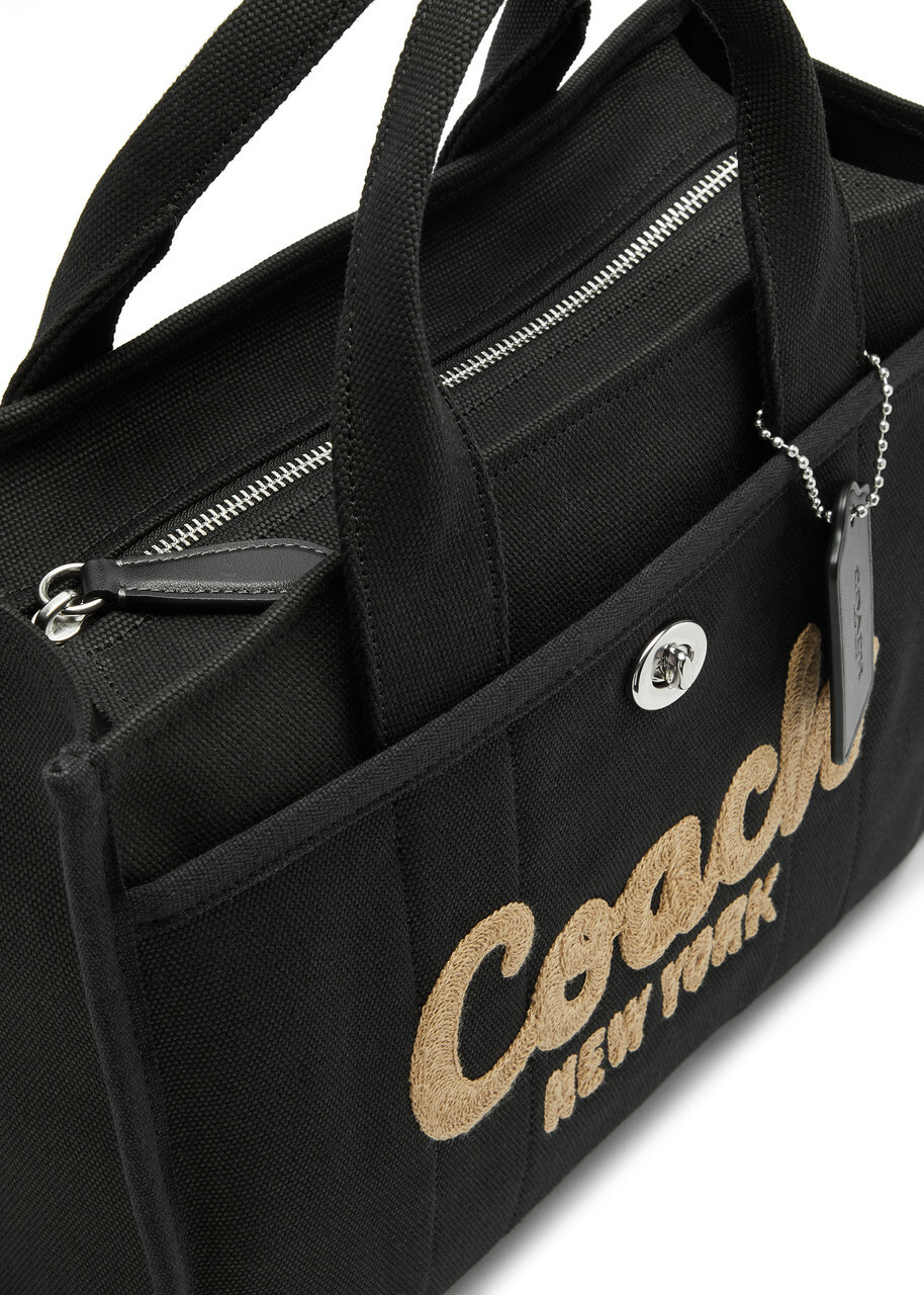 Coach Cargo Logo-embroidered Canvas Tote - Black - One Size Coach