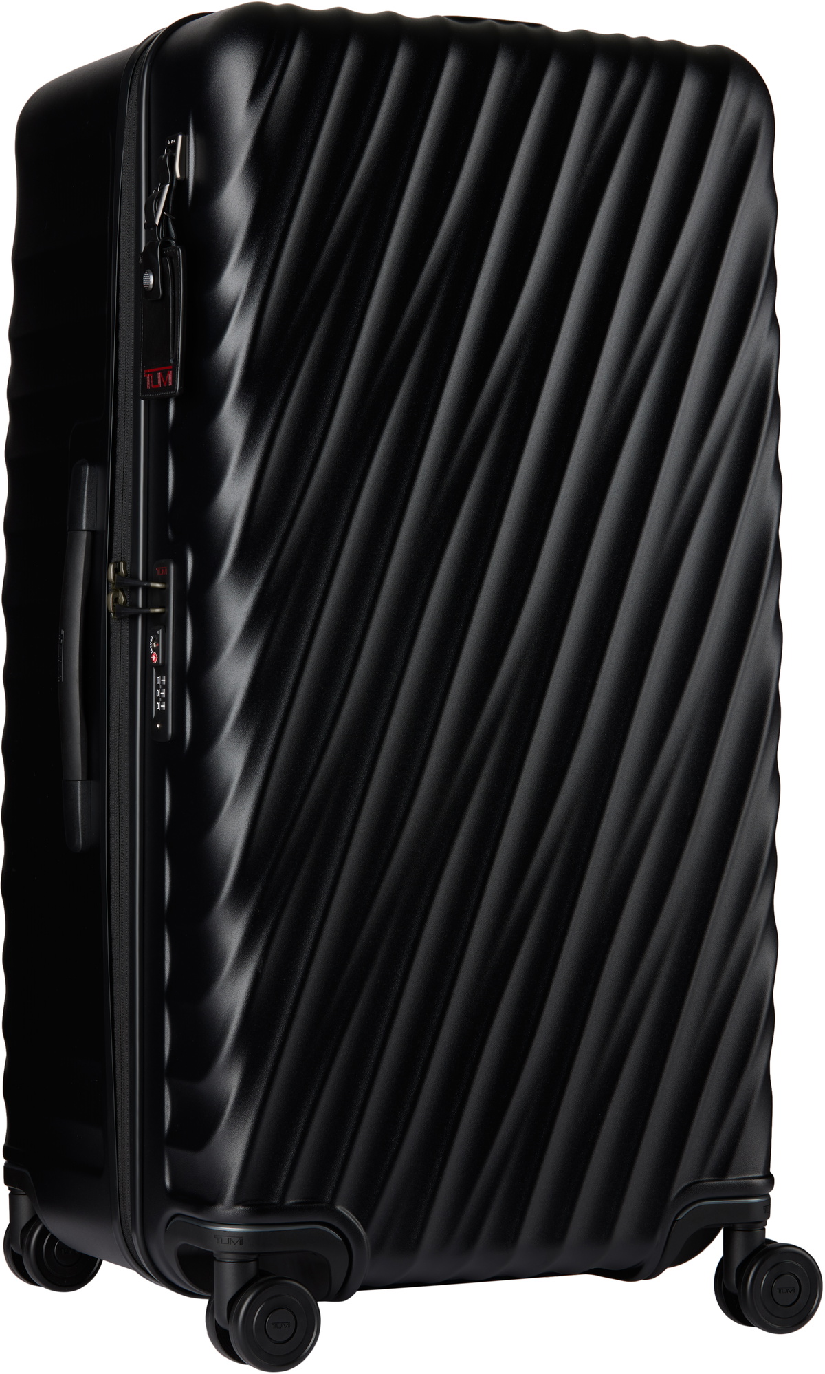 Tumi Black Large Rolling Trunk Suitcase Tumi