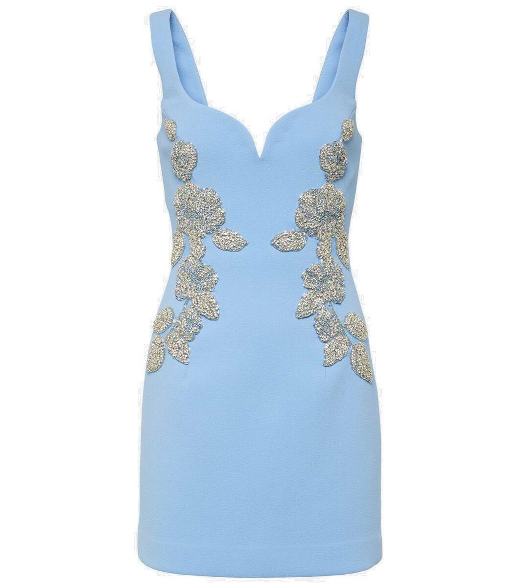 Rebecca Vallance Regina crystal-embellished minidress Rebecca Vallance