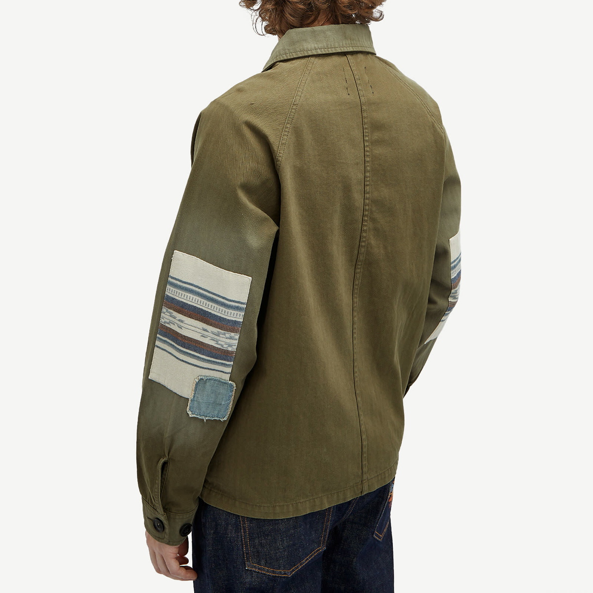 Pendleton Men's Patchwork Work Jacket in Olive Pendleton