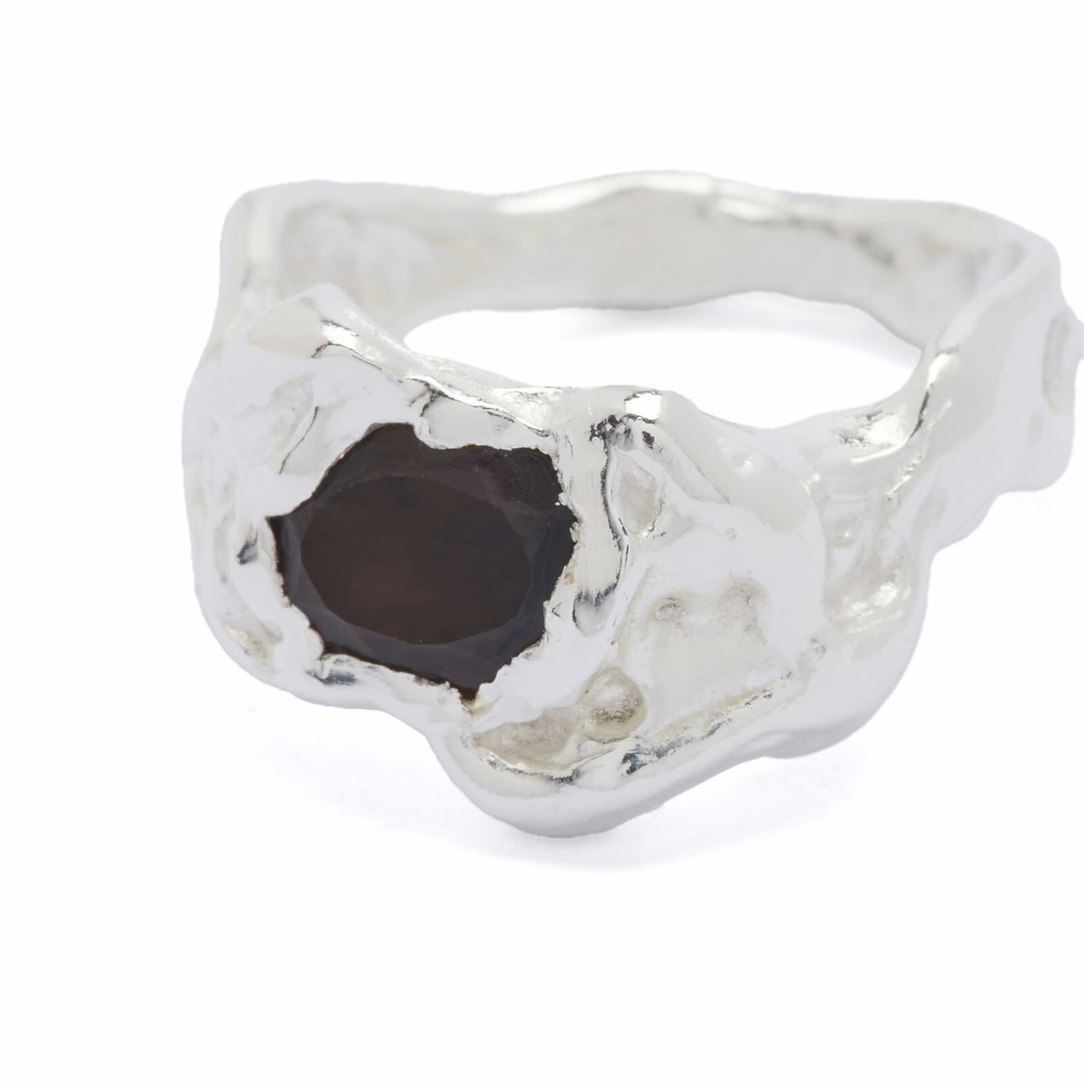 Simuero Women's Ola Ring in Silver/Quartz Simuero
