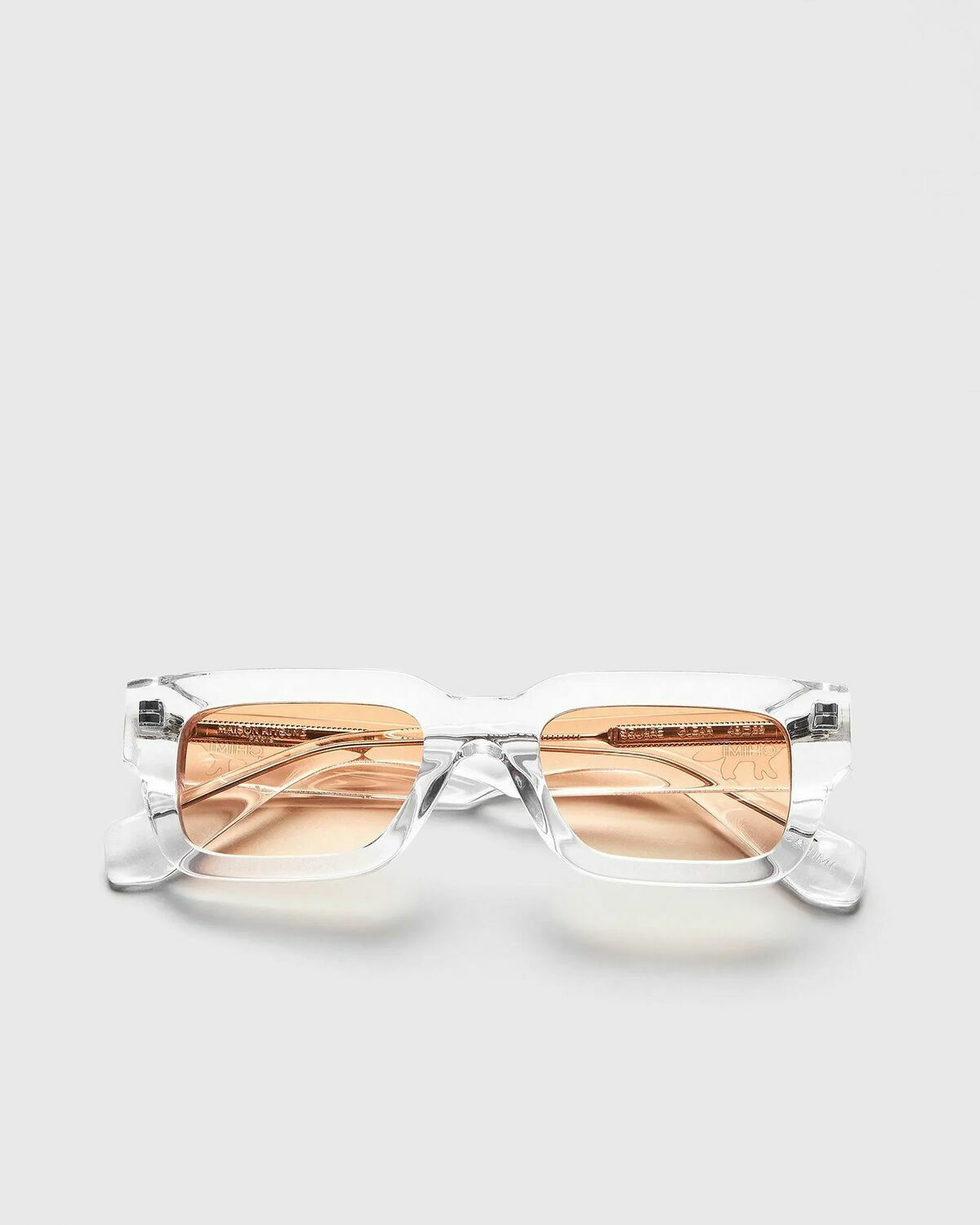 Chimi Eyewear Maison Kitsune X Chimi Square Clear Sunglasses White ...