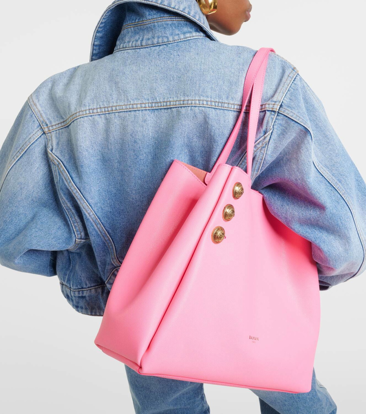 Balmain Embléme leather tote bag Balmain