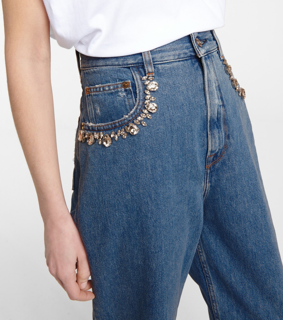 Golden Goose - Kim embellished straight jeans Golden Goose Deluxe Brand