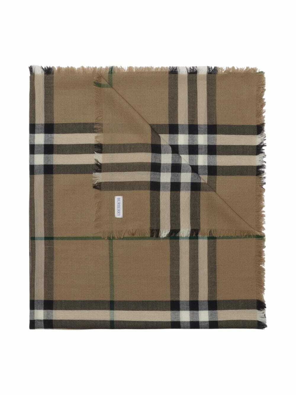 BURBERRY - Giant Check Wool Scarf Burberry