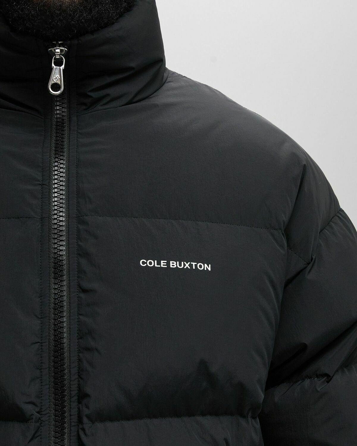 Cole Buxton Cropped Logo Puffer Black Mens Down & Puffer Jacket Cole Buxton