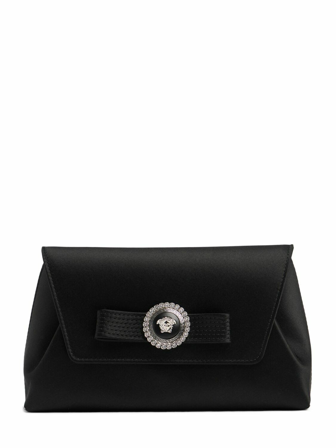 VERSACE Gianni Ribbon Satin Evening Clutch Versace