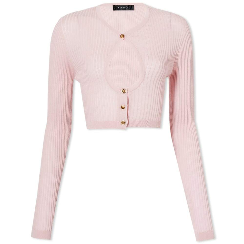 Versace Keyhole Crop Cardigan Versace