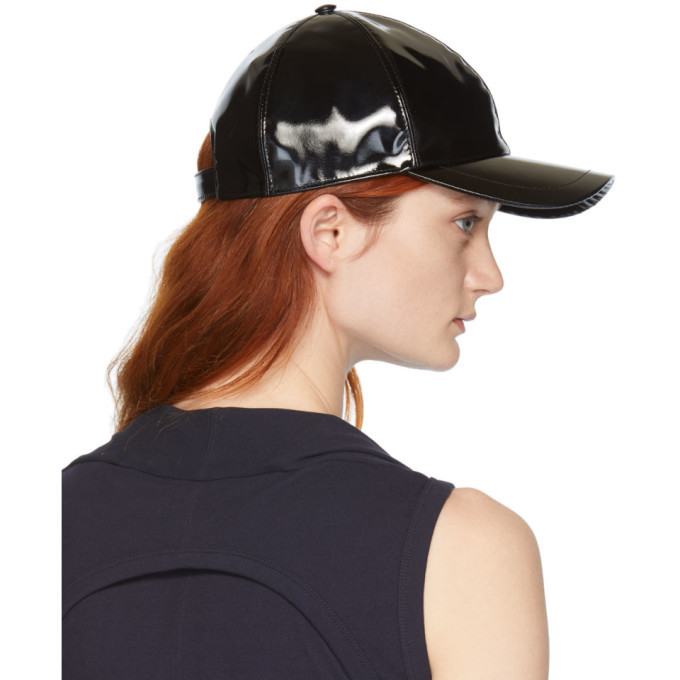 Versace Black Vinyl Medusa Cap Versace