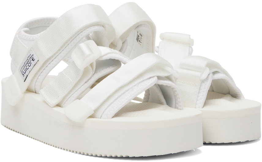 Suicoke White KISEE-PO Sandals Suicoke