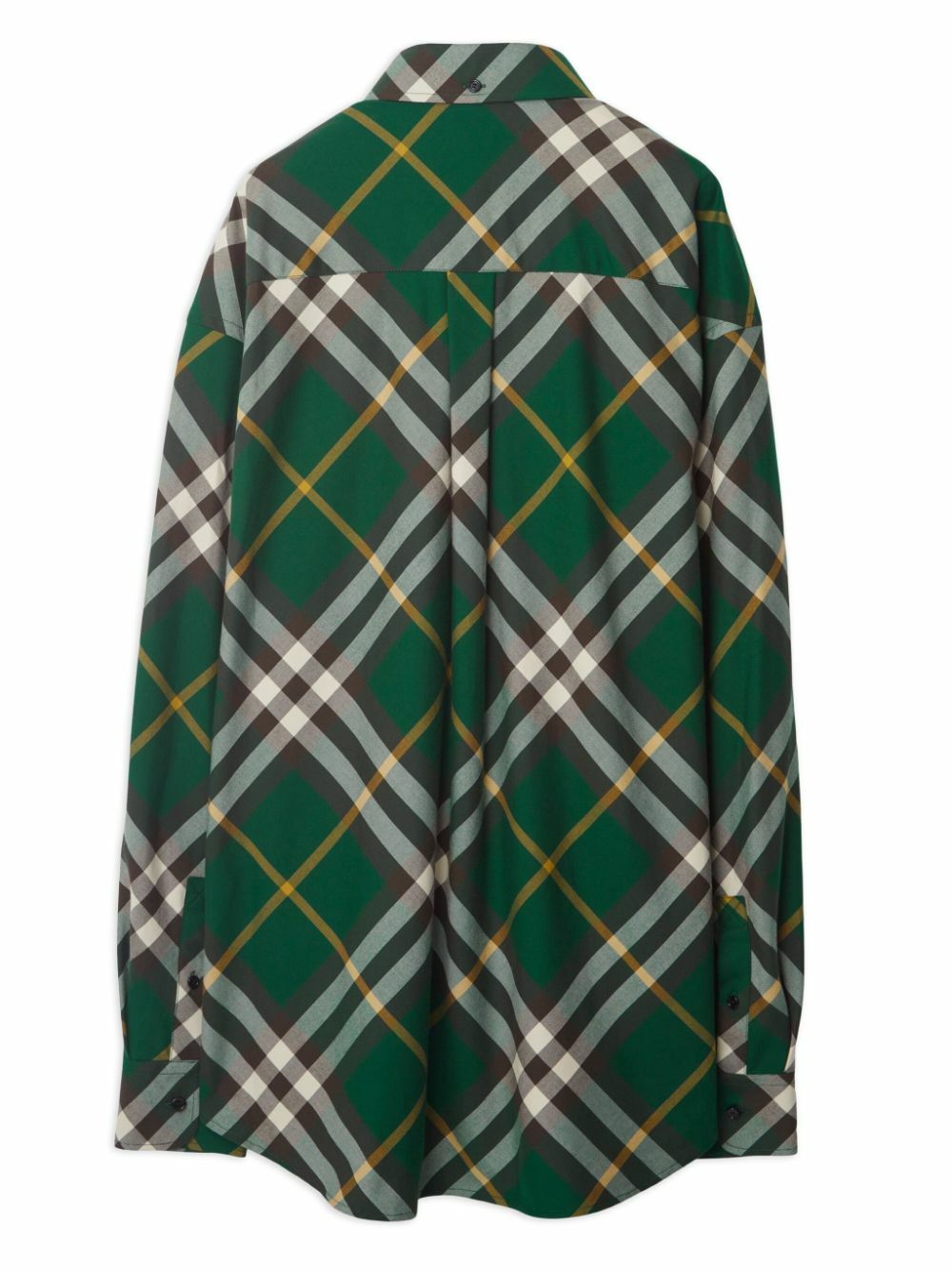 BURBERRY - Check Motif Cotton Shirt Burberry