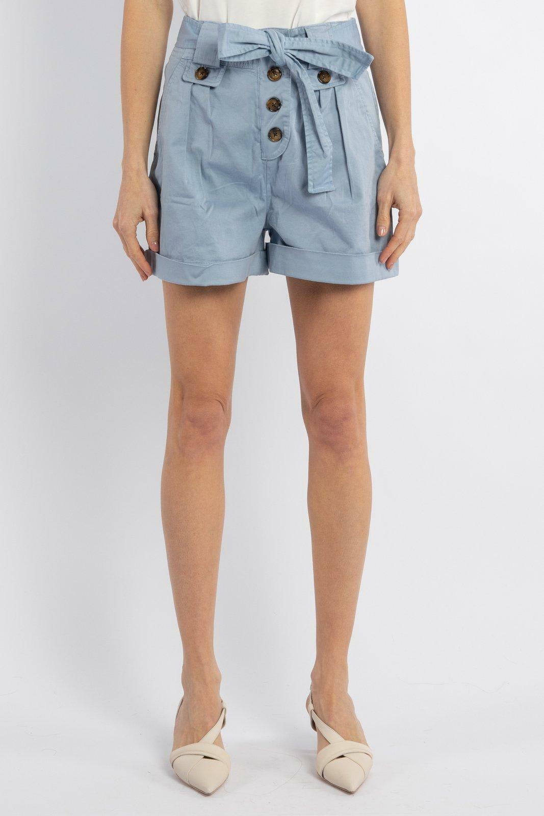 Woolrich Tied-waist Turn-up Hem Shorts Woolrich