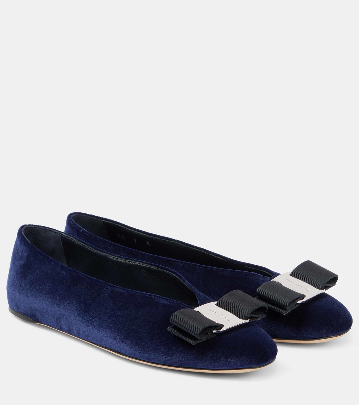 Ferragamo Vanna velvet ballet flats Salvatore Ferragamo