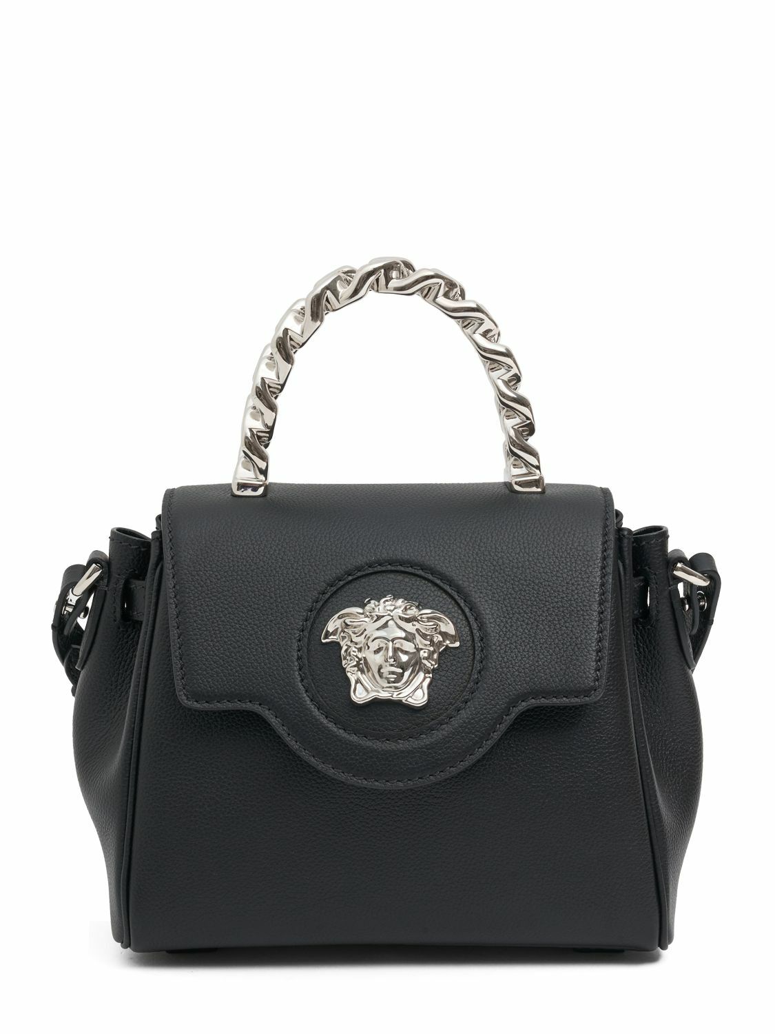 VERSACE - Small Medusa Leather Top Handle Bag Versace