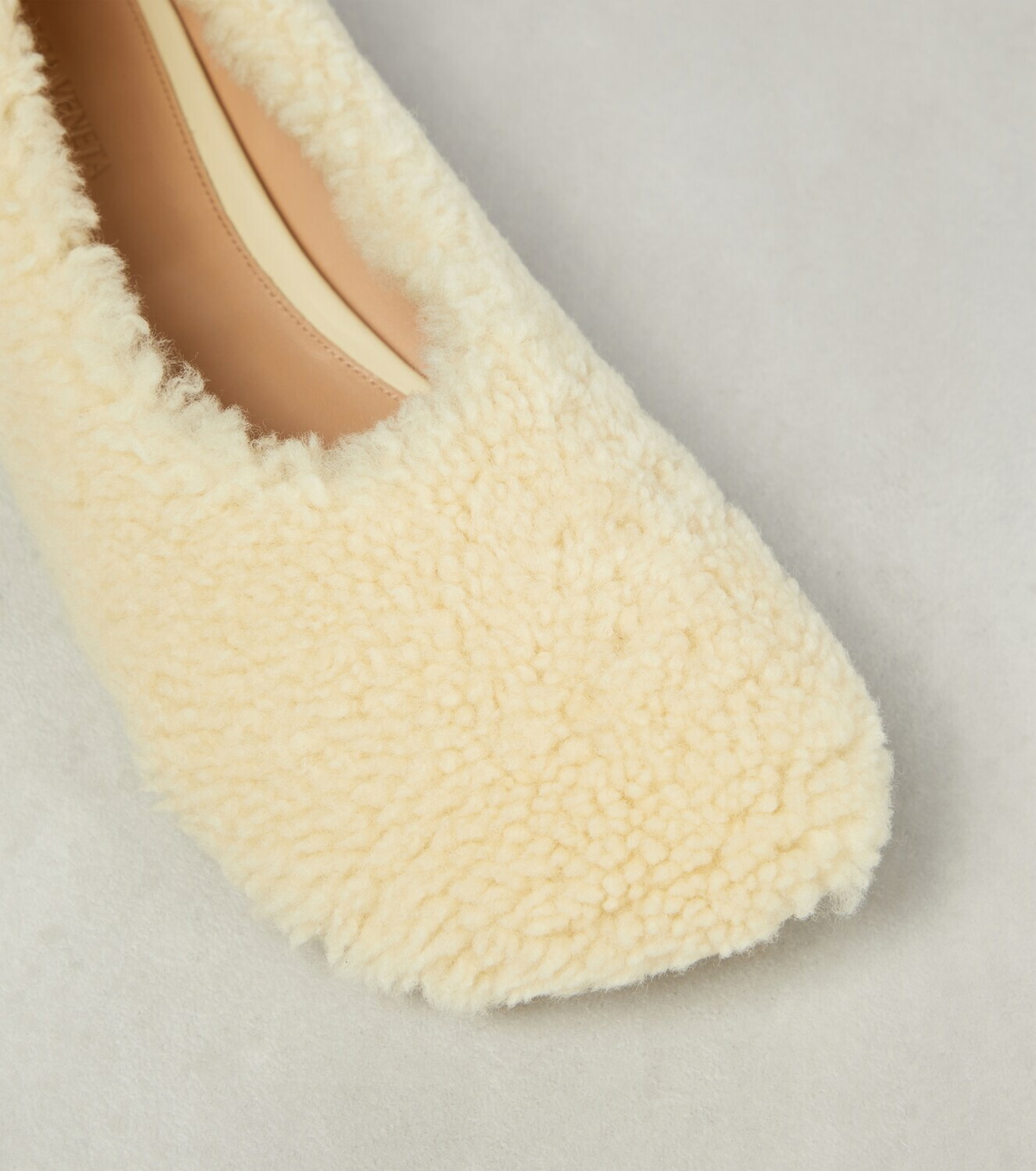 Bottega Veneta Atomic shearling-trimmed ballet flats Bottega Veneta