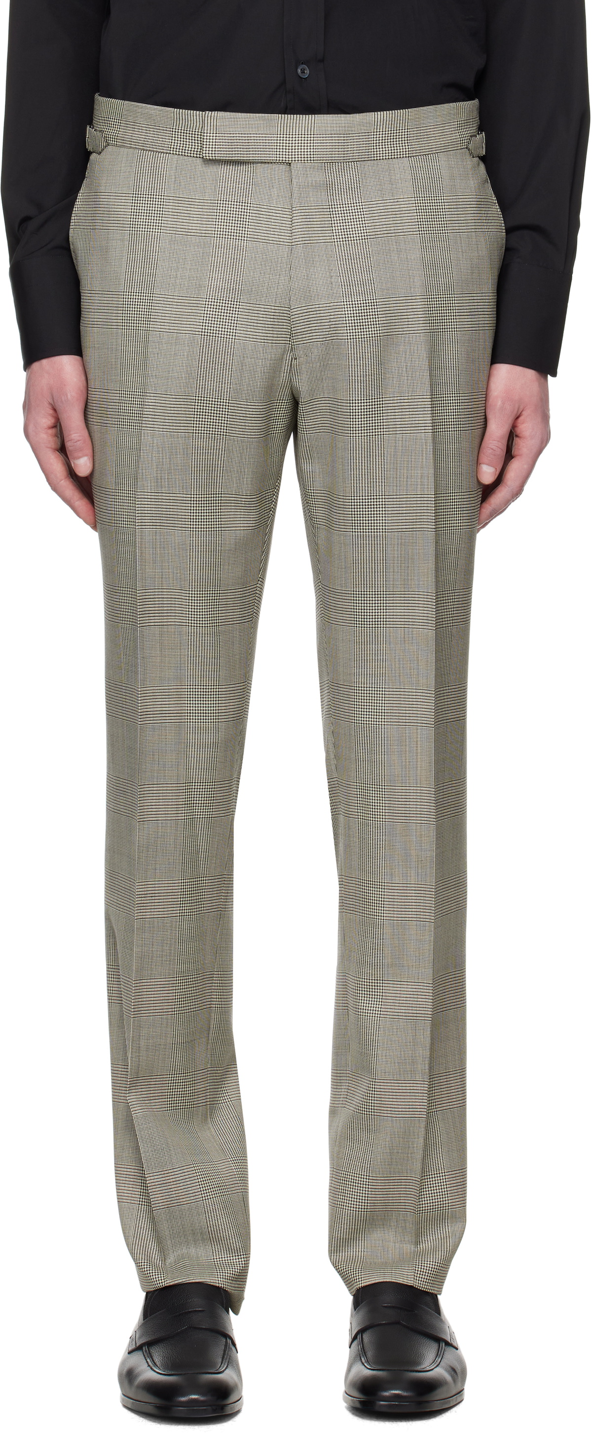 TOM FORD Gray Stretch Pow Shelton Trousers TOM FORD
