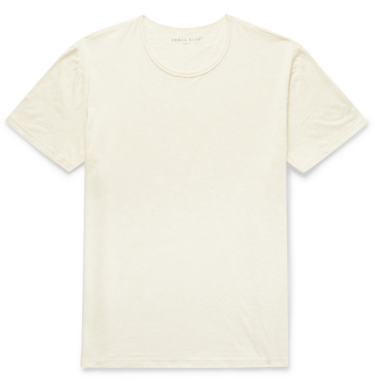 Derek Rose - Reece Cotton-Jersey T-Shirt - Yellow Derek Rose