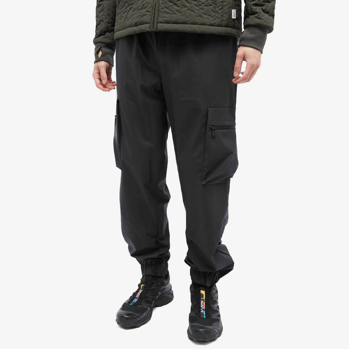 Rains Men's Cargo Rain Pants in Black Rains