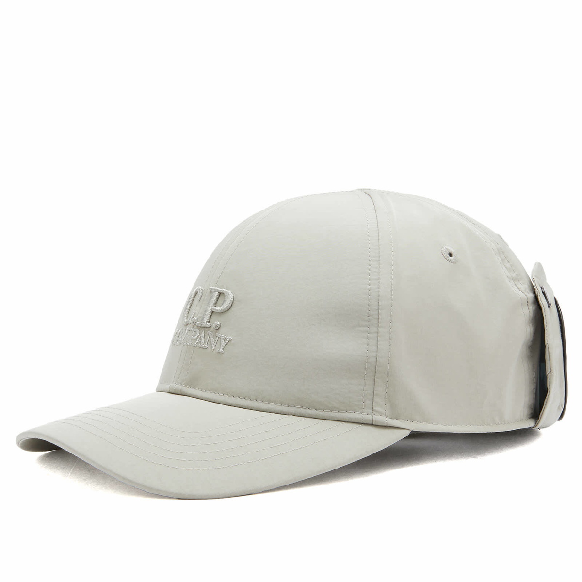 C.P. Company Men's Chrome-R Goggle Cap in Vintage Khaki C.P. Company