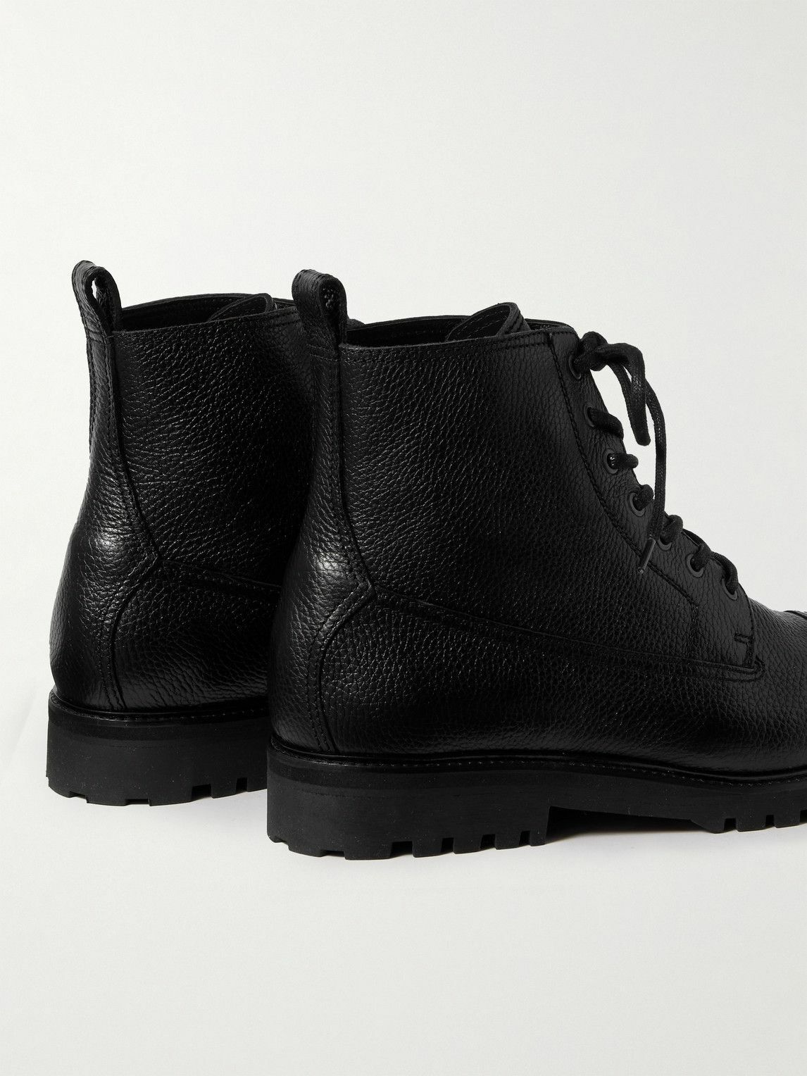Belstaff - Alperton Full-Grain Leather Boots - Black Belstaff
