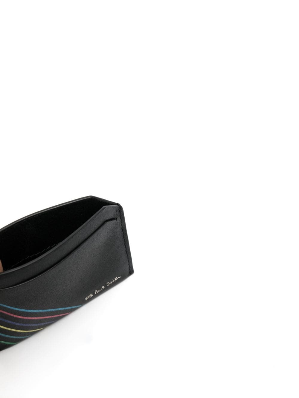 PS PAUL SMITH - Striped Leather Card Case PS by Paul Smith