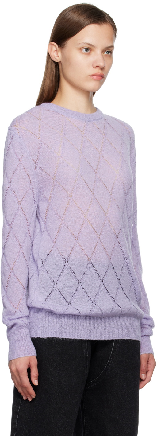 Pushbutton Purple Laddered Sweater Pushbutton