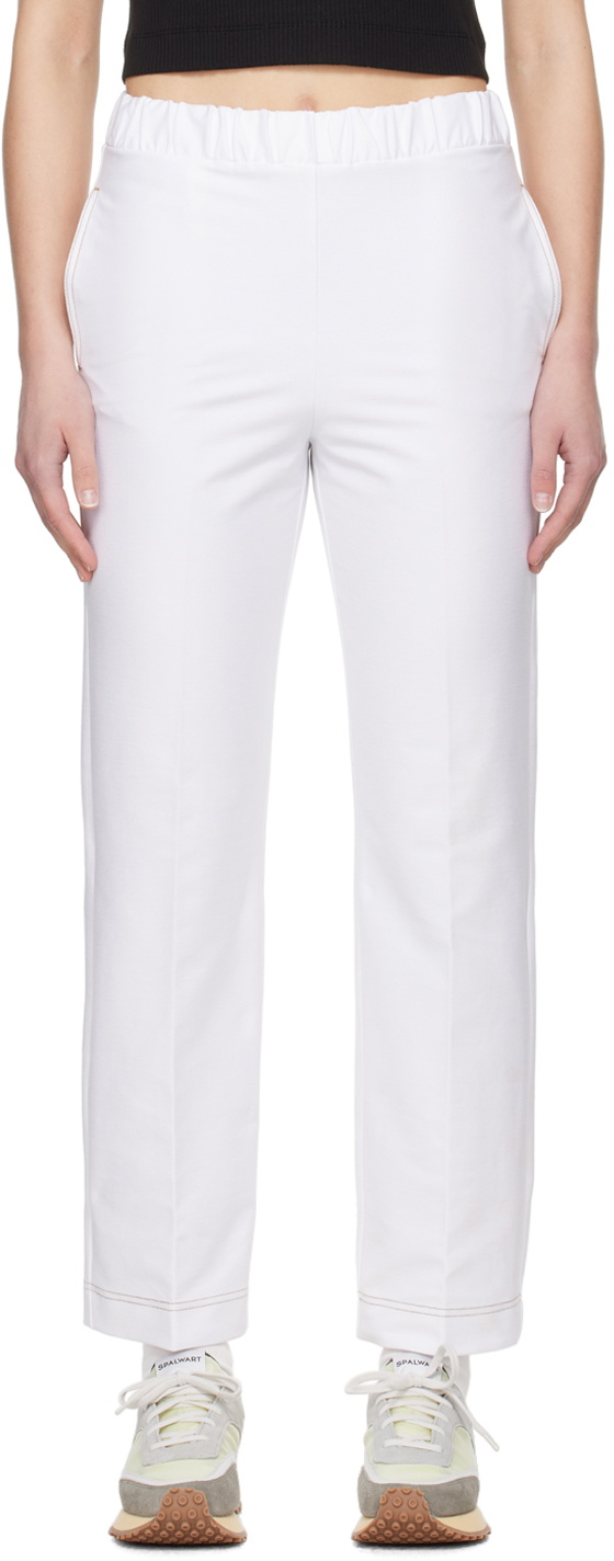 Max Mara Leisure White Ballata Trousers Max Mara Leisure